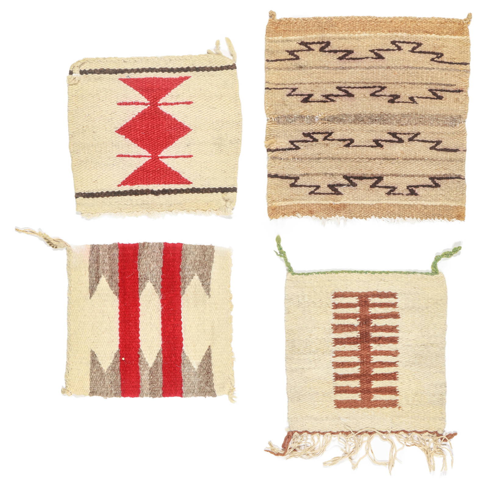 Four Miniature Navajo Weavings Auction