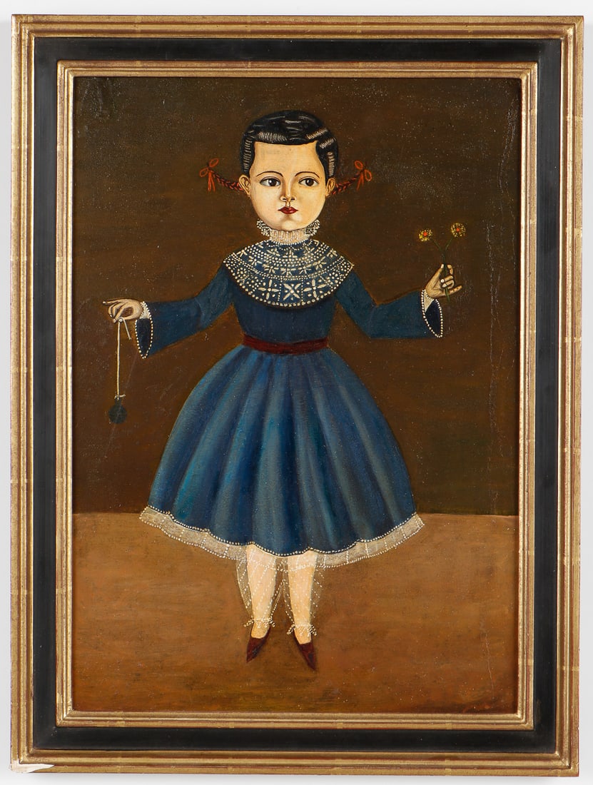 Agapito Labios (1898-1996) "portrait Of A Girl" Auction