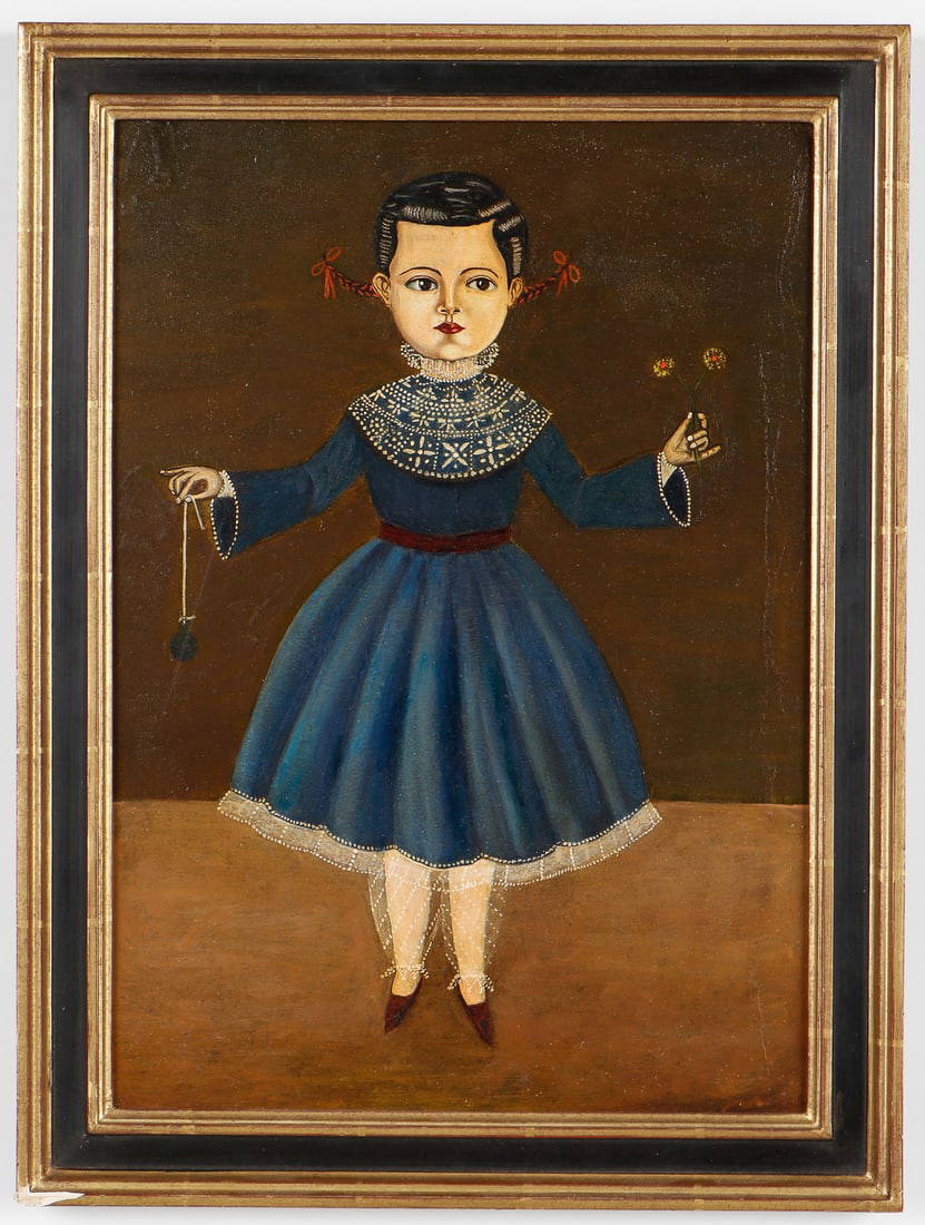 Agapito Labios (1898-1996) "portrait Of A Girl" Auction