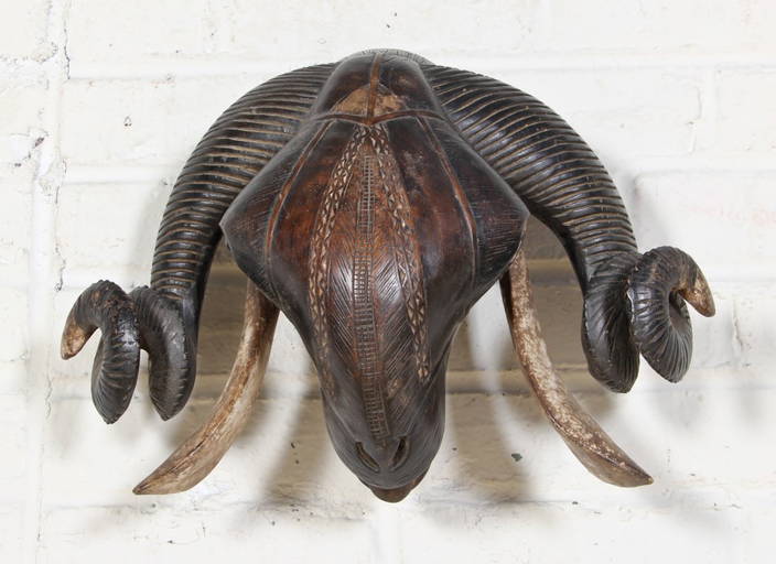West African Ram's Head Mask- Baule - Mar 30, 2013 | Material Culture in PA