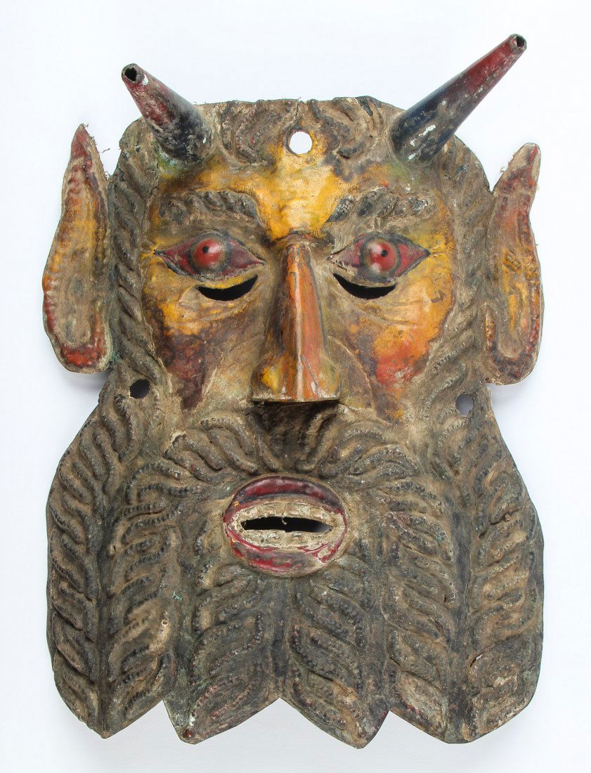 Copper Mexican Devil Mask