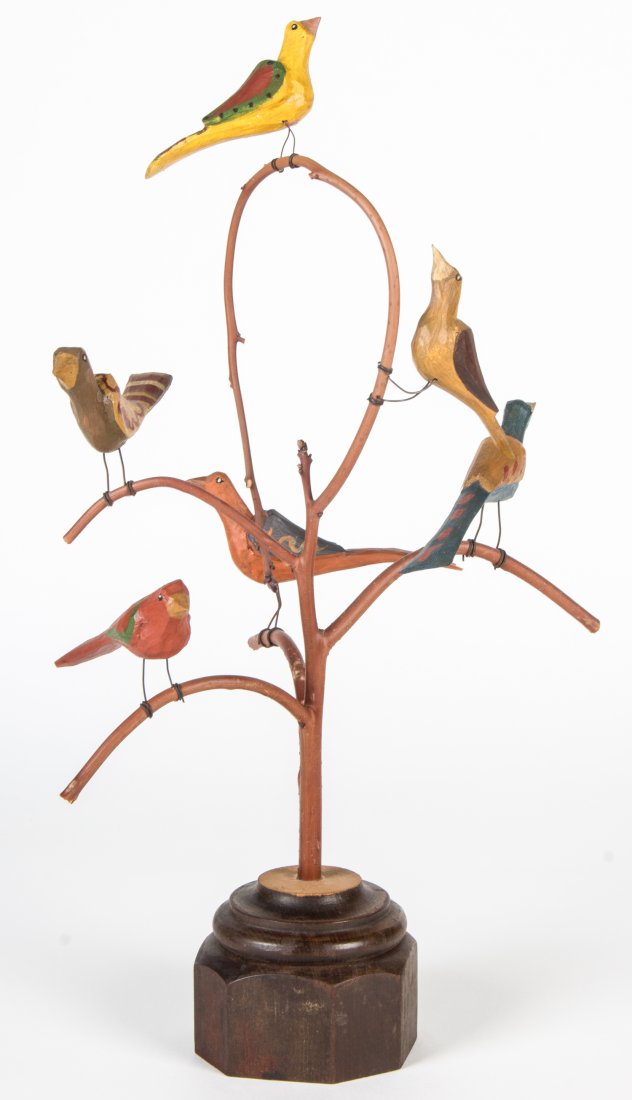 Strawser Folk Art Bird Tree