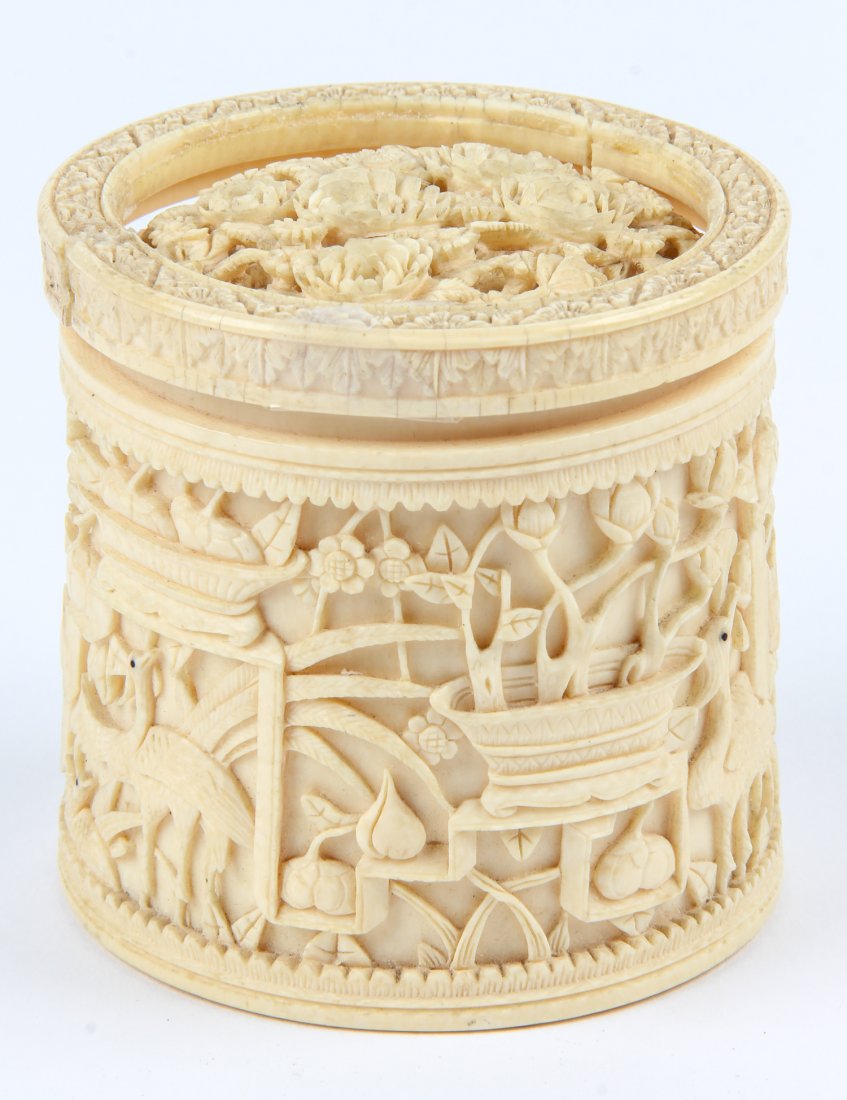 Antique Asian Ivory Box