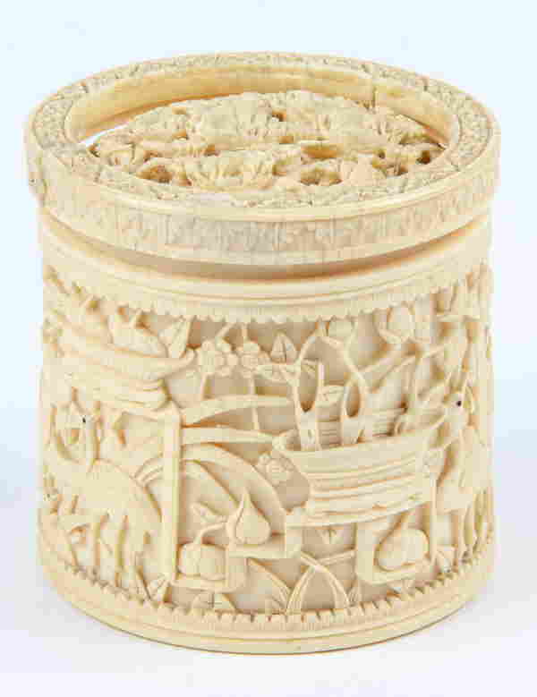 Antique Asian Ivory Box - Oct 20, 2013 | Material Culture in PA