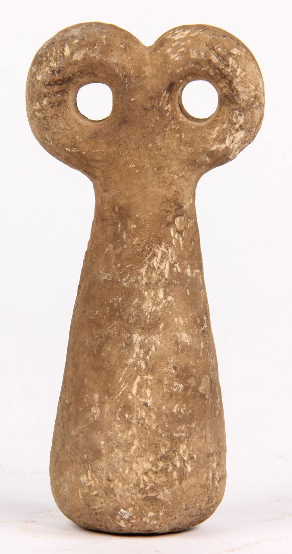 Tal Abrak Stone Idol and Sumerian Ceramic Idol