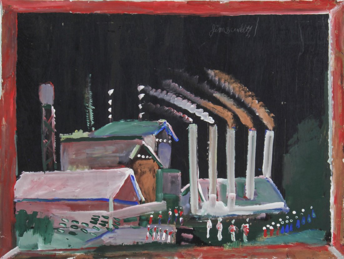 Jimmie Lee Suddeth (USA 1910-2007), "Factory" - Nov 03, 2013 | Material ...