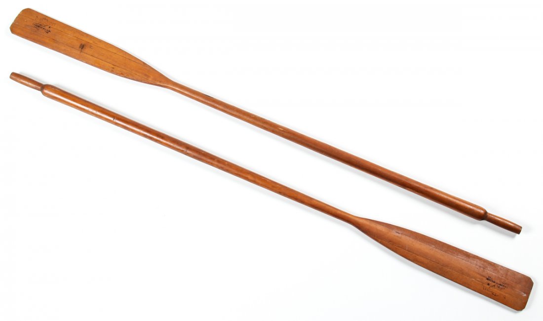 Pair of Antique Beaver Paddle Oars