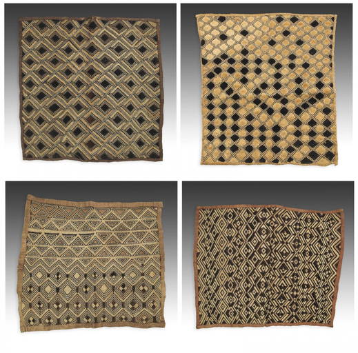 4 Kuba Shoowa Cloth Prestige Panels - Aug 07, 2016 | Material Culture in PA