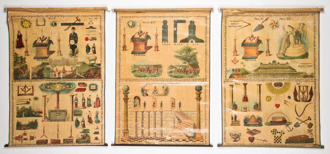 3 Sherer Masonic Mnemonic Charts