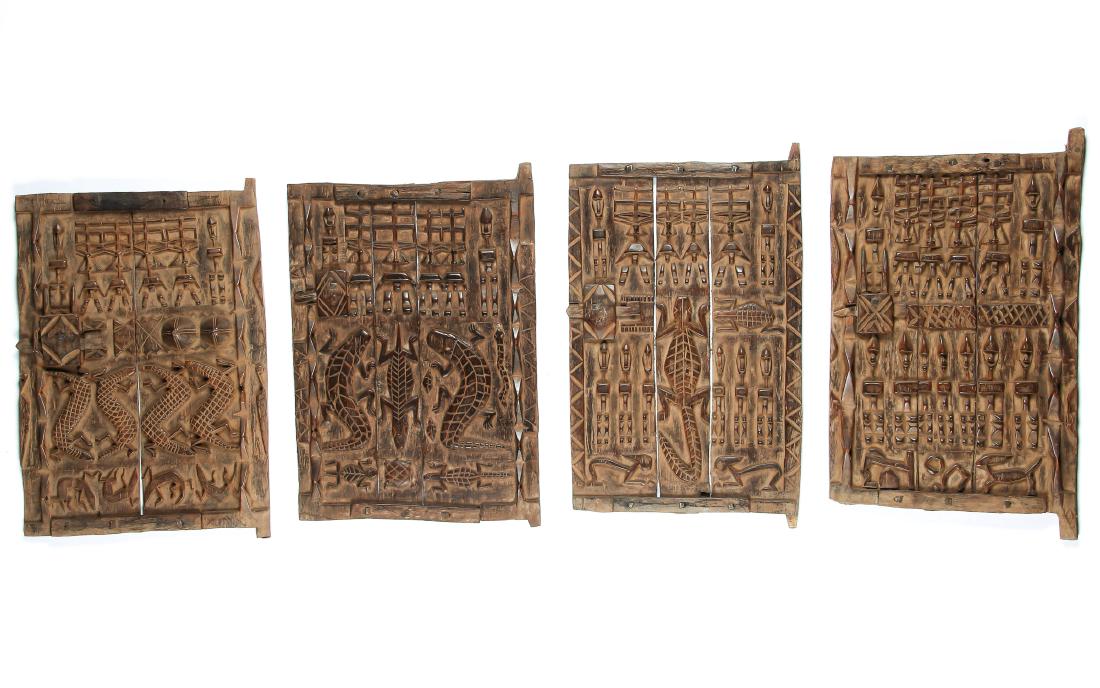 4 Dogon Granary Doors