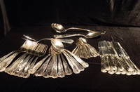 112A: 49-Piece Vintage Italian Silver Super Inox Flatwa - Sep 12, 2012 ...