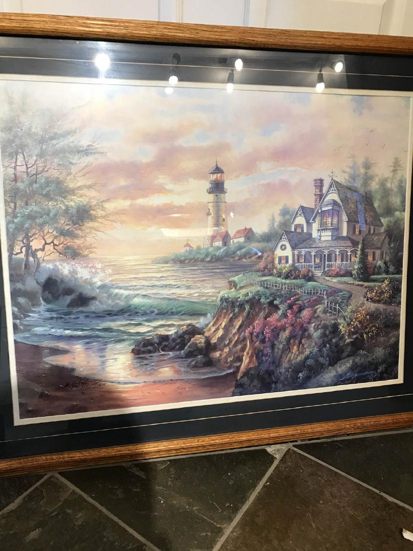 Limited Ed Print of Scene of Lighthouse by Carl Valente