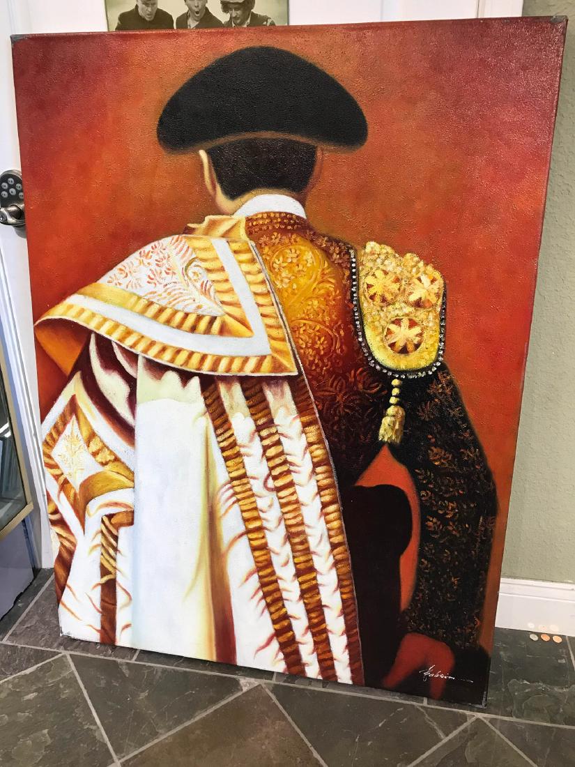 Oil on Canvas Painting of a Matador