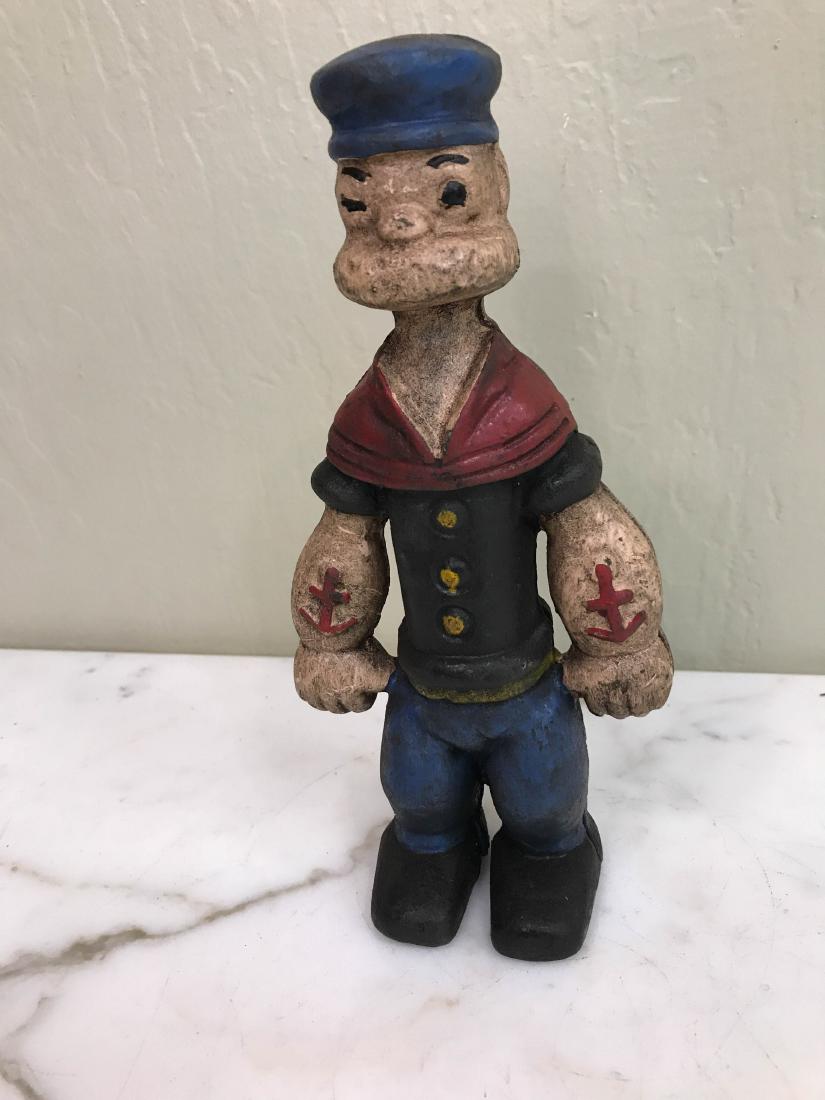 Vintage Cast Iron Popeye Bank