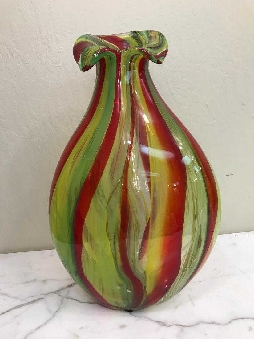 Unique Hand Blown Glass Vase