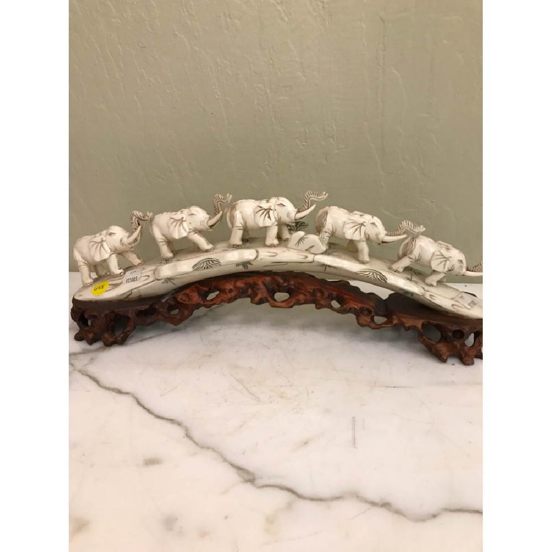 Group of Elephants, Bridge Bone Statue