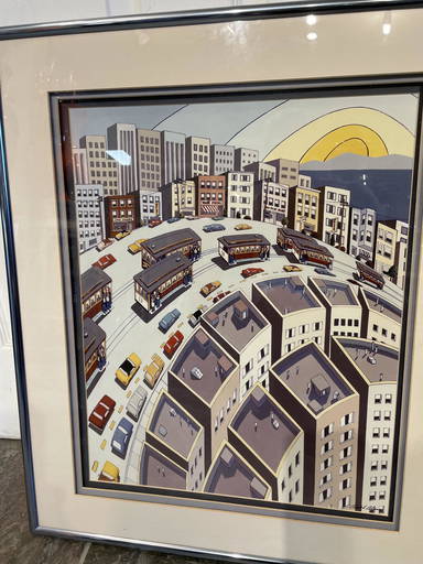 San Francisco Street Scene Print by Charles Adams (#0041) on Oct 09 ...