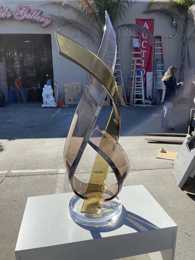 Modern Abstract Acrylic Statue, Signed (#0143) on May 21, 2022 ...