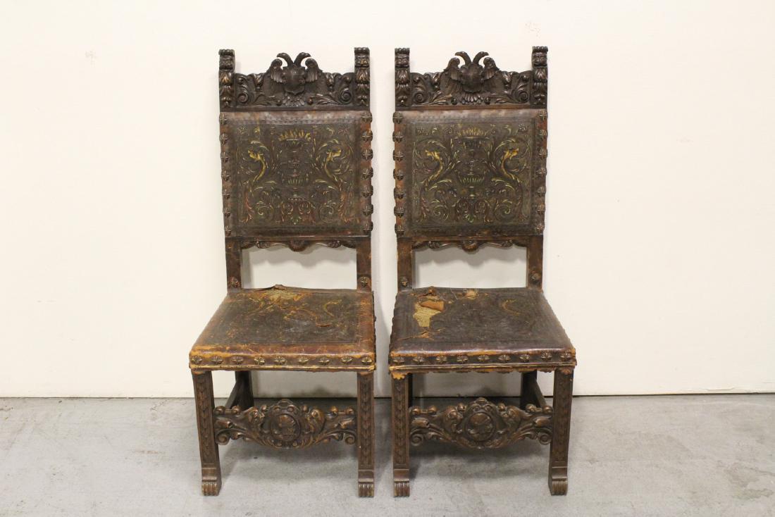 Pair Important European 18th Century Chairs
