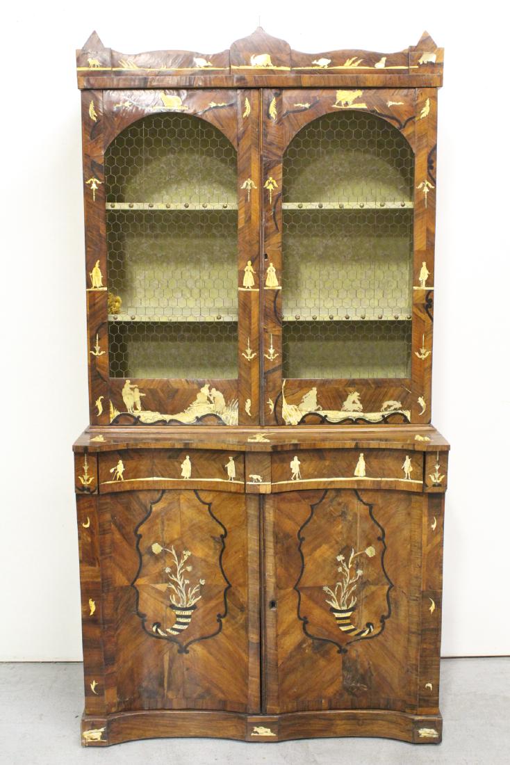 17th c. Dutch cabinet with beautiful inlaid