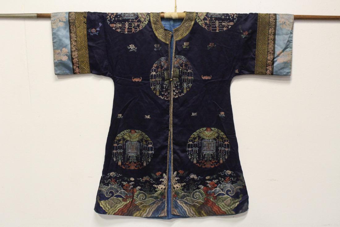 A rare Chinese antique imperial kesi robe