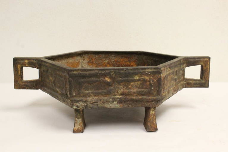 Large Chinese antique cast iron temple censer - May 21, 2018 ...