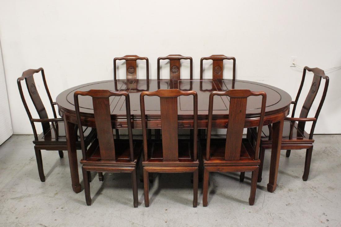 9 piece Chinese rosewood dining room set