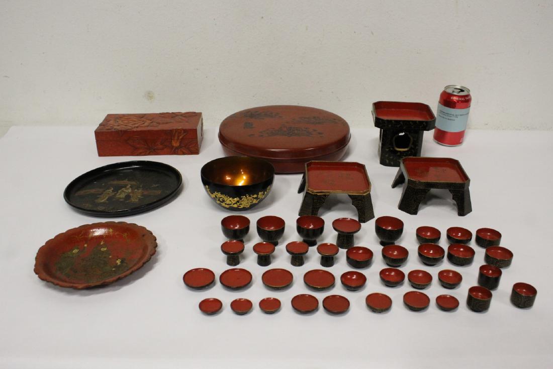 Vintage Japanese lacquer ware