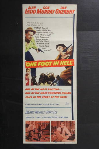Original Insert Poster "one Foot In Hell", 1960