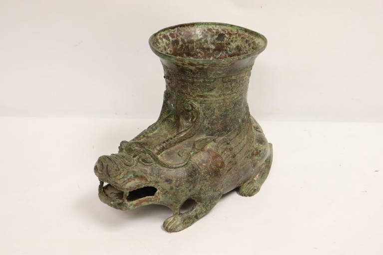 An Ornate Chinese Archaic Style Bronze Jar