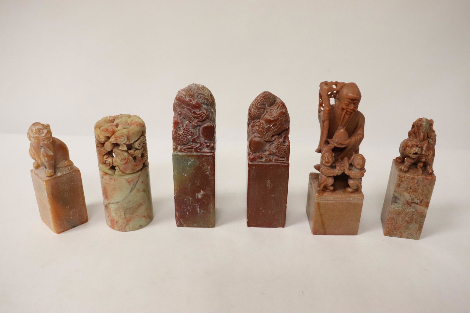 6 Chinese shoushan stone carved seals - Dec 02, 2019 | International ...