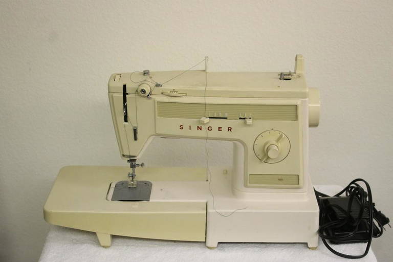 A Singer Tabletop Sewing Machine