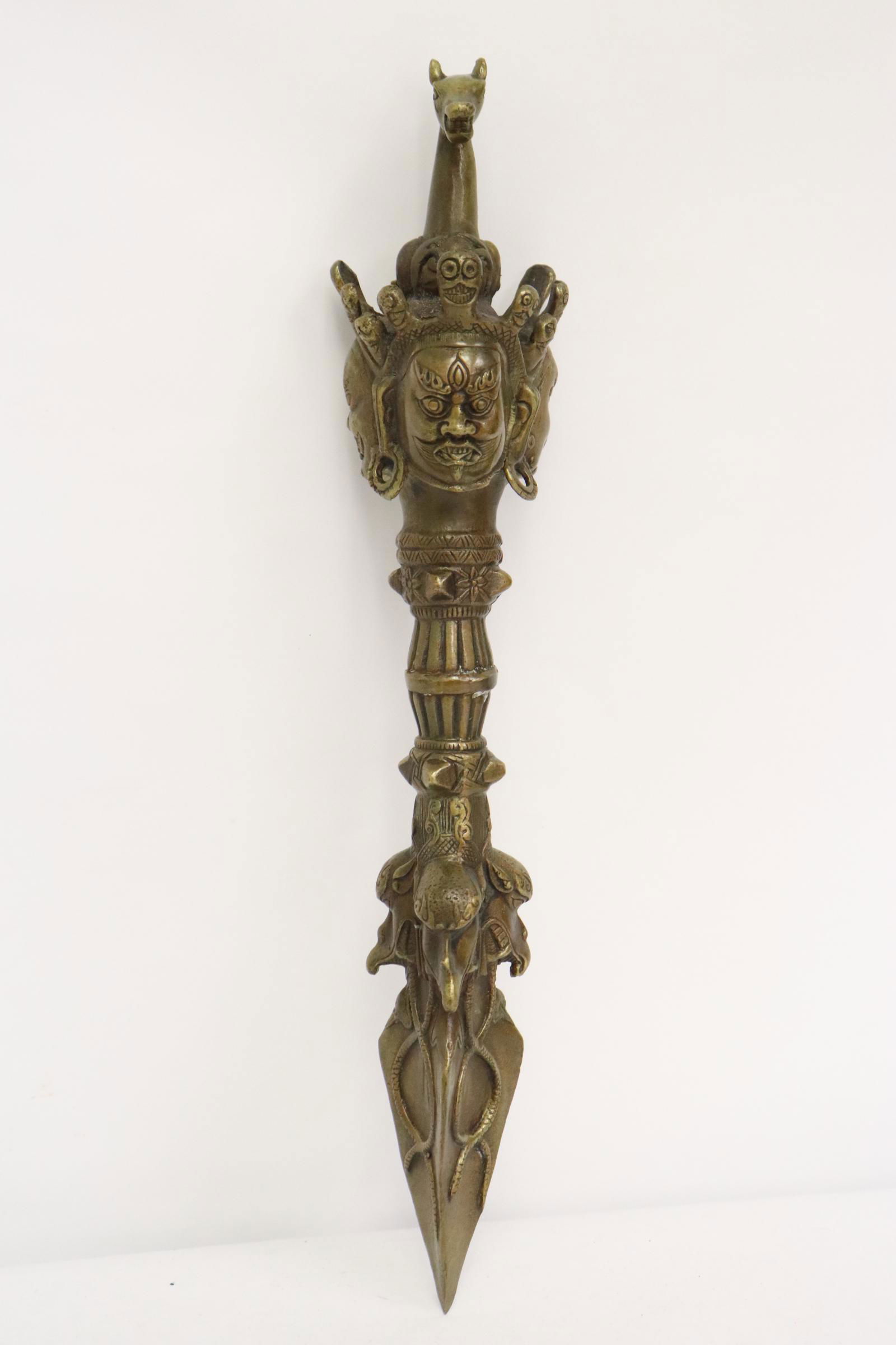 Tibetan Bronze Religious Instrument