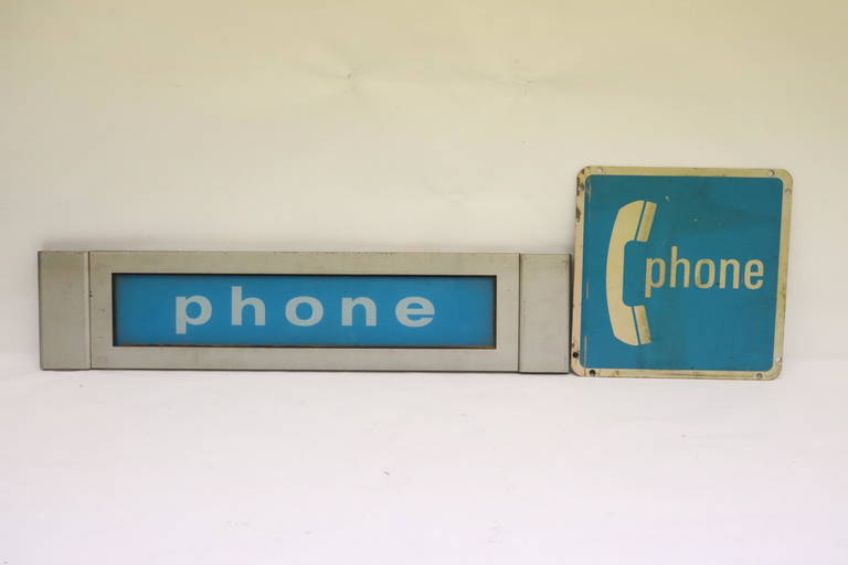 2 public telephone signs - Sep 06, 2021 | International Auction Gallery ...