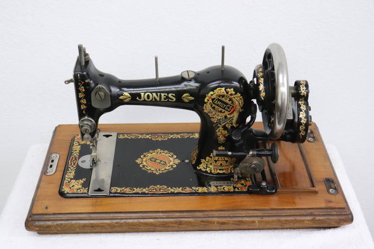 Vintage Jones Table Top Sewing Machine