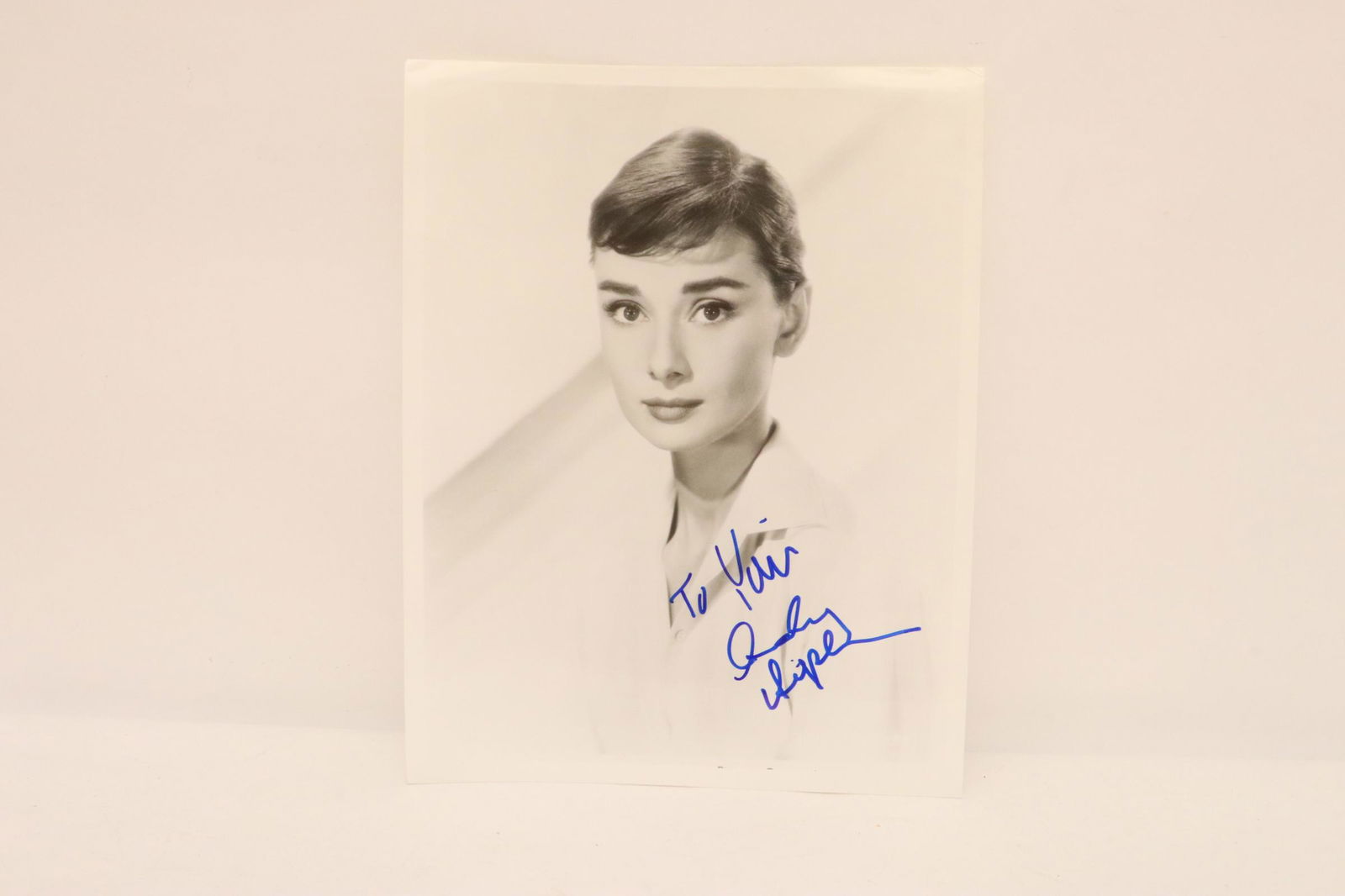 A Rare Signed Photo Of Audrey Hepburn