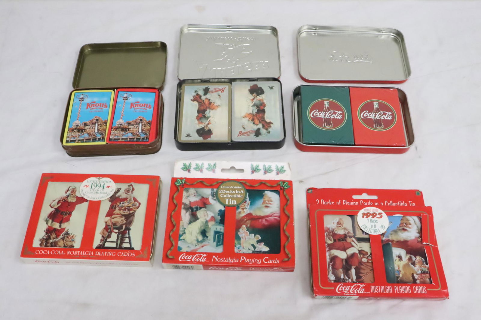 6 Sets Of Advertisement Playing Cards