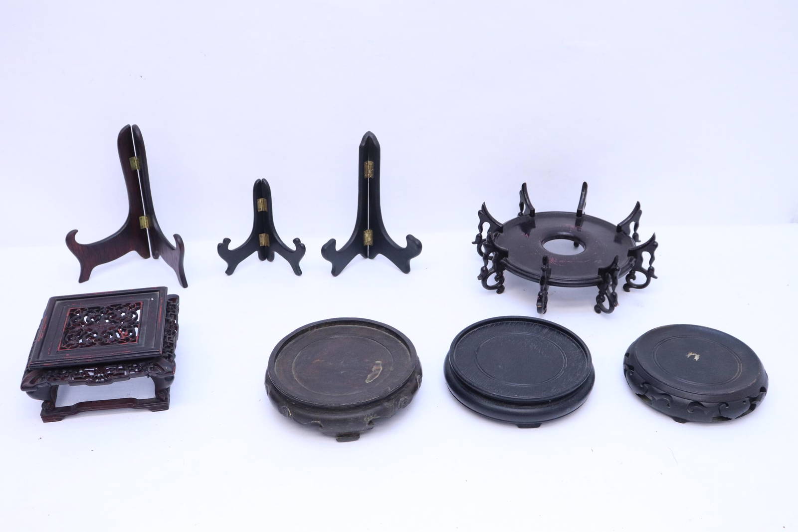 Lot Of Chinese Stands Auction