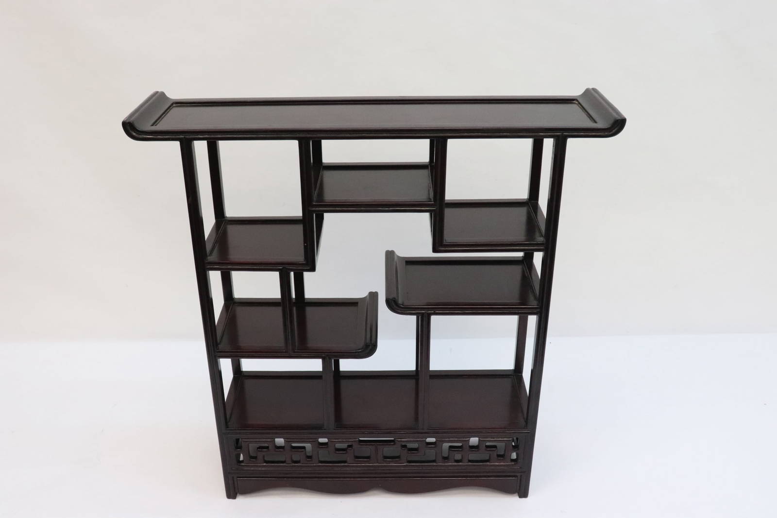Rosewood Table Top Display Shelf Auction