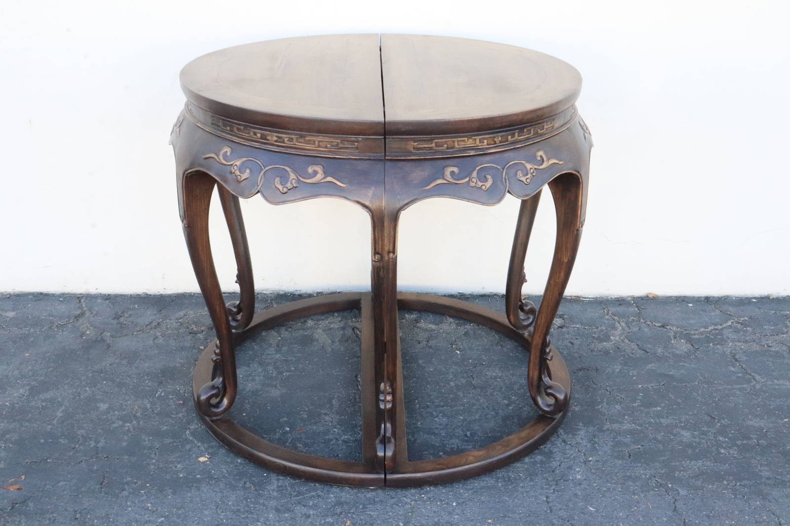 Pair Chinese Half Moon Tables Auction