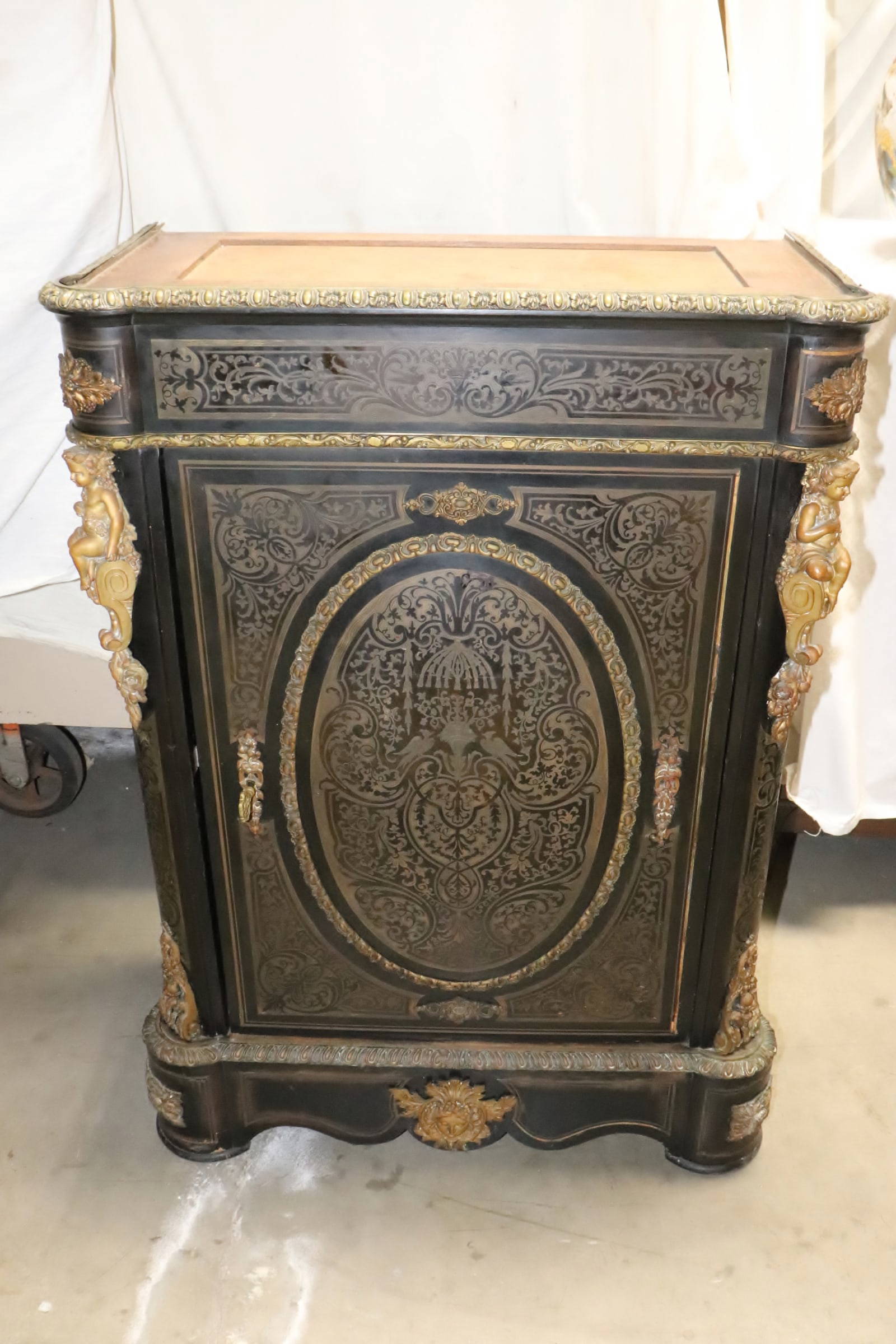 19th Century French Boule Cabinet With Bronze Ormolu Auction