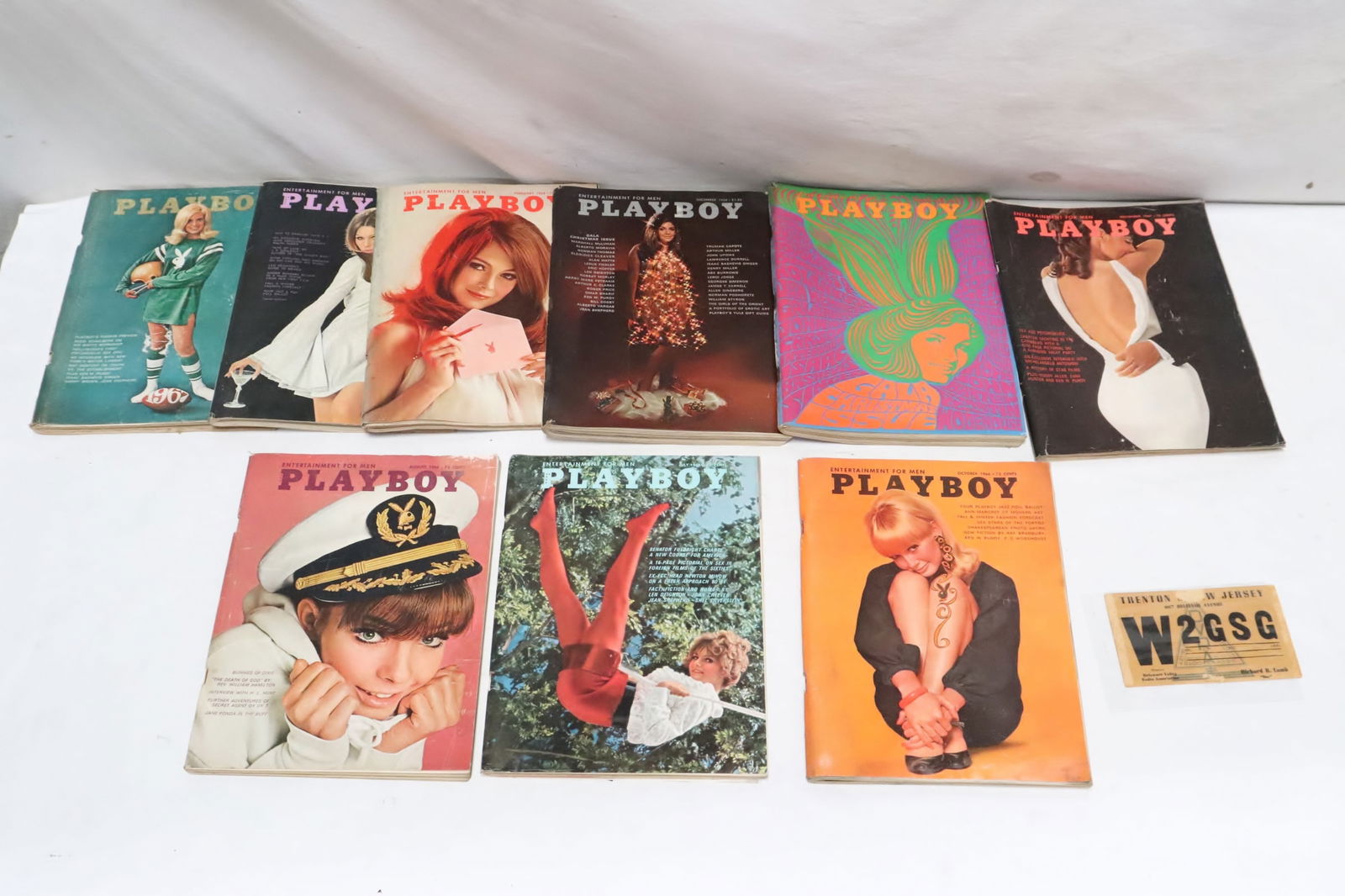 Nine 1960's Playboy Magazines Auction