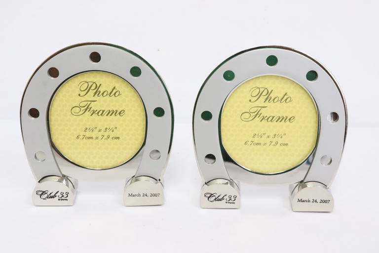 Pair Club 33 Stainless Steel Picture Frames
