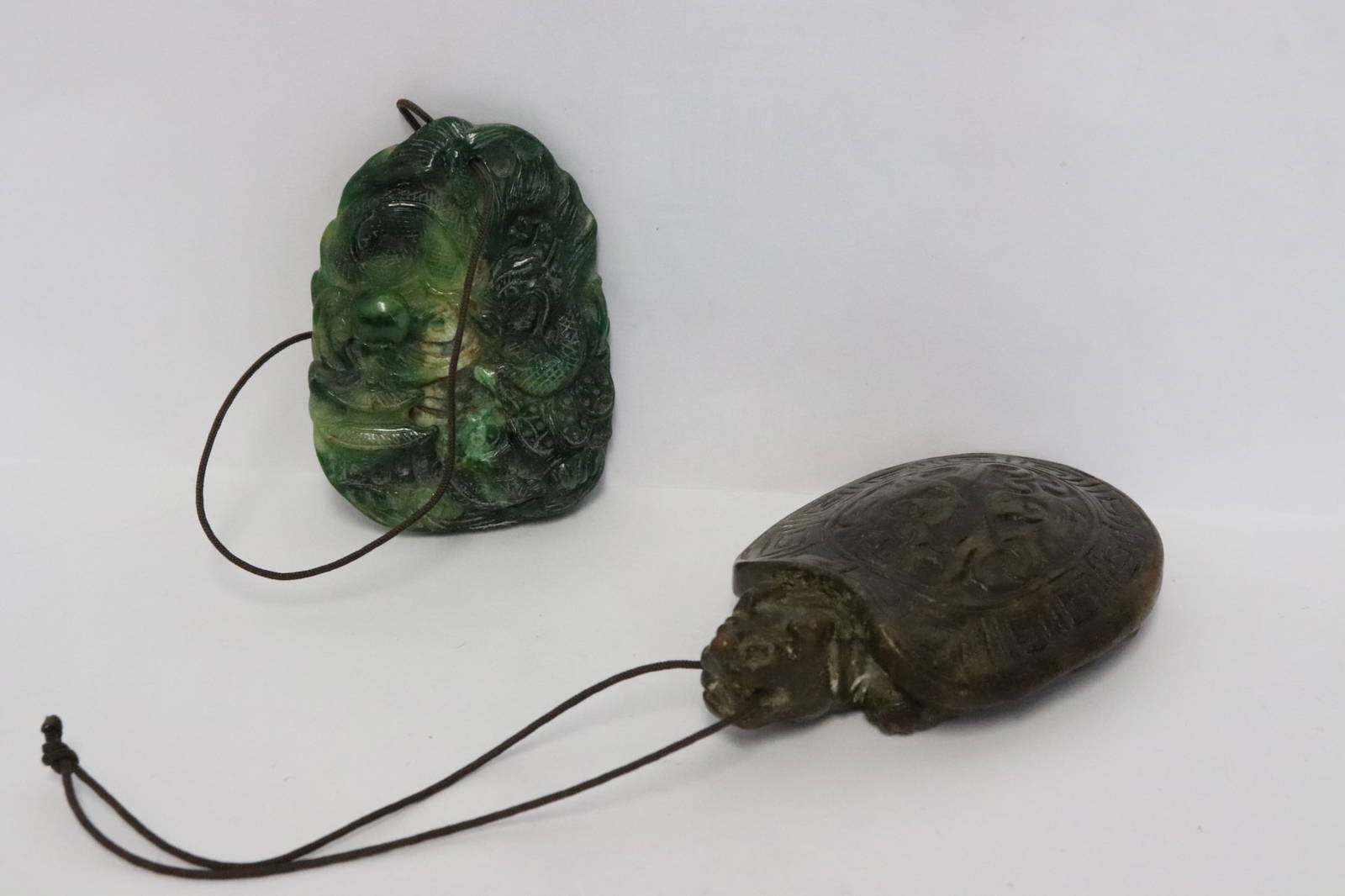 Jade Carved Turtle, And A Jadeite Carved Ornament Auction