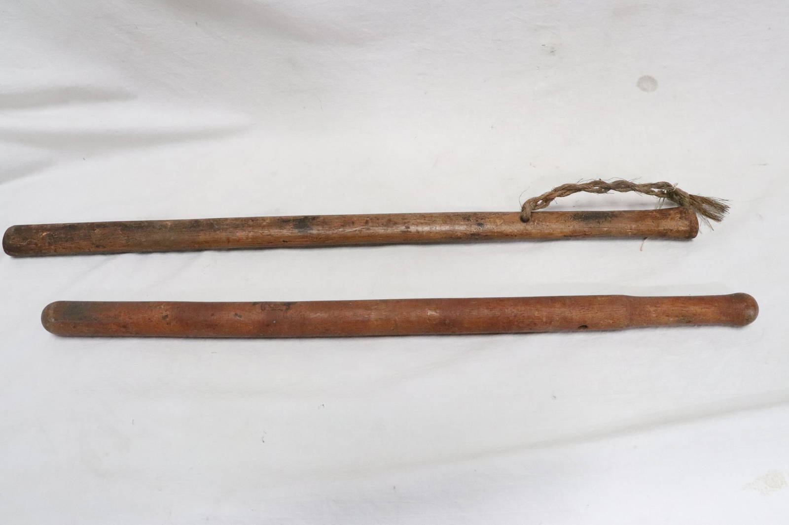 2 Vintage Police Beating Sticks Auction