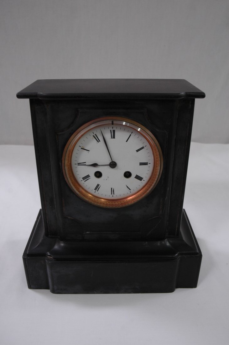 Antique English Slag Cased Clock By Sir John Bennett