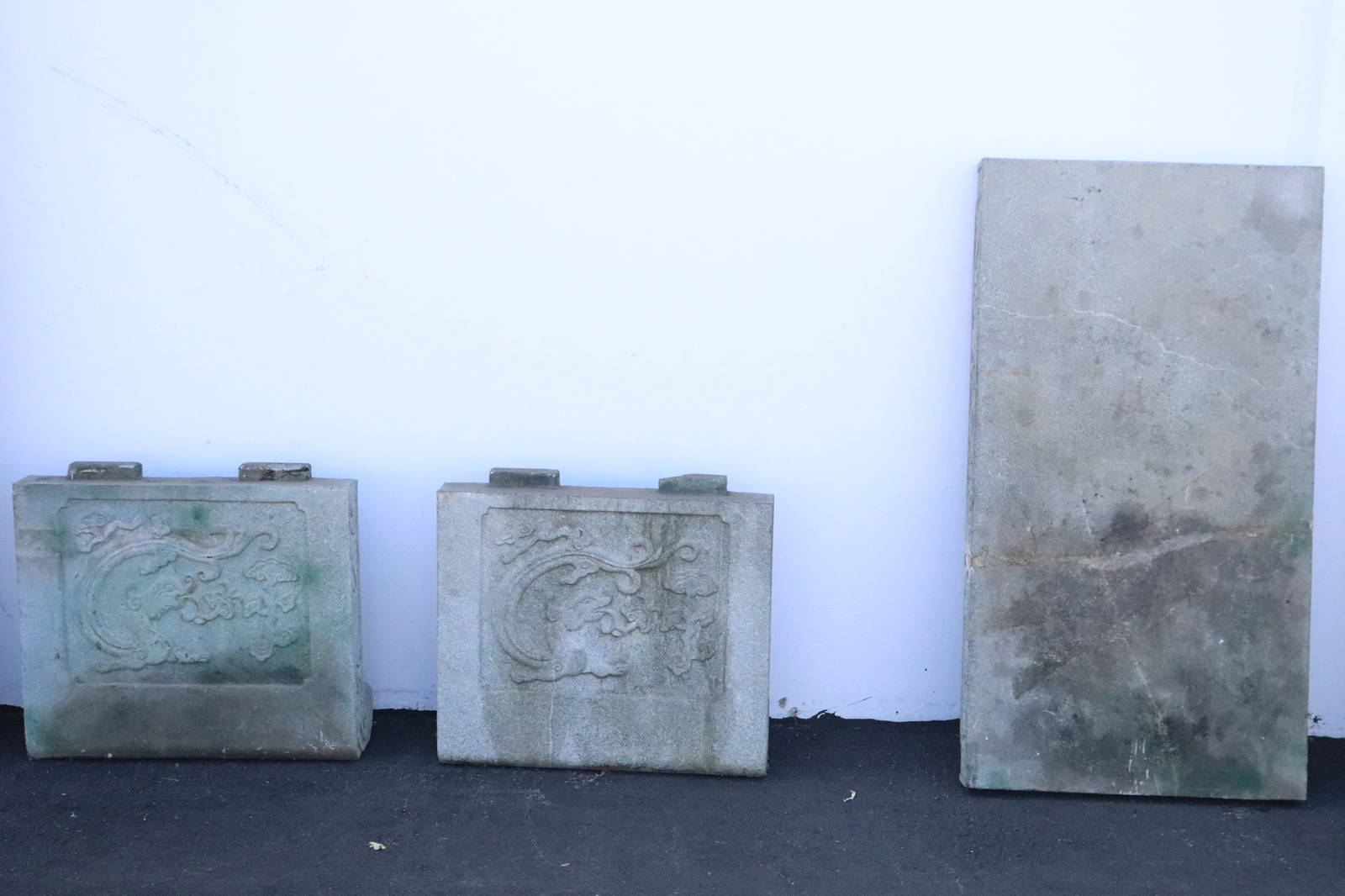 Chinese 19th Century Stone Carved Bench Table Auction