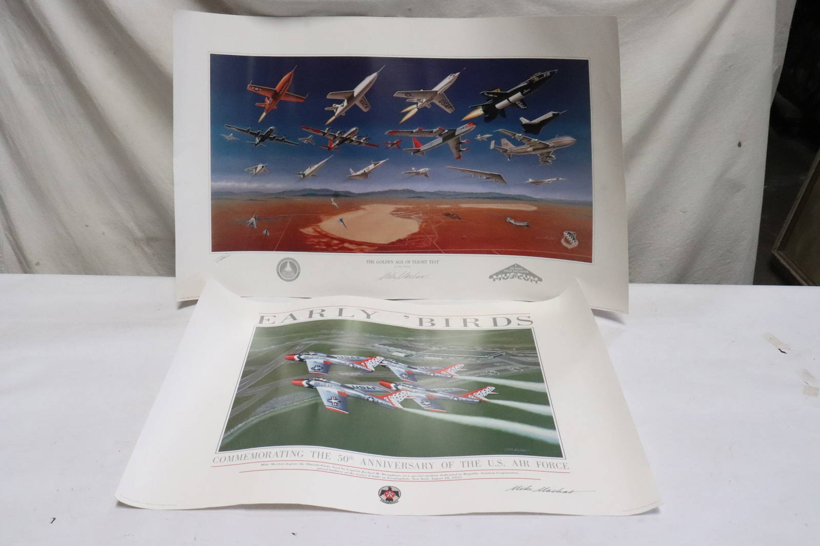 2 Us Air Force Test Flight Poster Signed By Mike Machat - Jul 14, 2025 ...