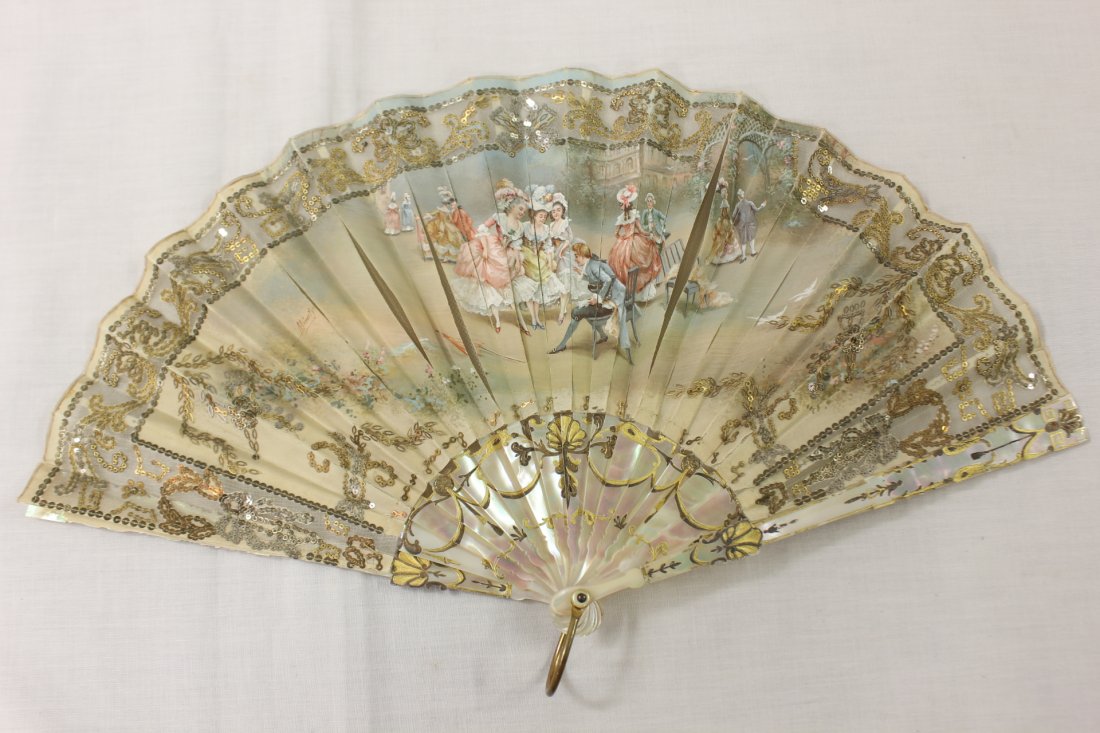 Beautiful French hand painted Fan - Jul 08, 2013 | International ...