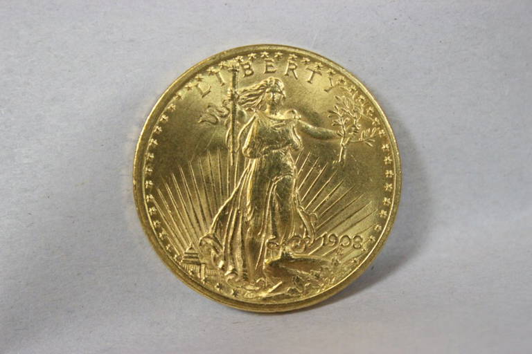 Us 1908 $20 Gold Coin